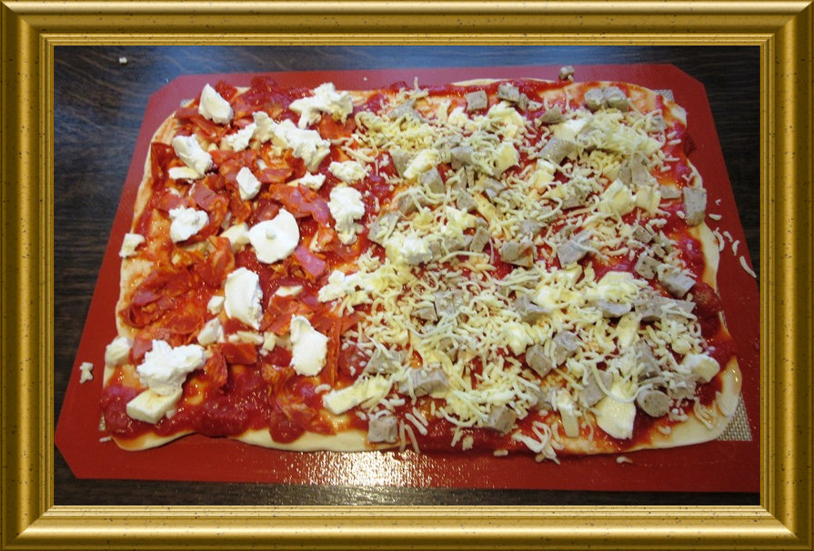 Grundrezept: Pizza Teig mit Abwandlung